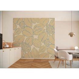 Komar Fototapete &raquo;Vlies Fototapete - Leaf Lullaby - Gr&ouml;&szlig;e 300 x 250 cm&laquo; Motiv bedruckt glatt beige Vlies B/L: 3m, Rollen: 1