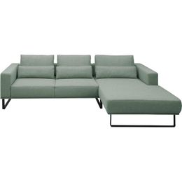 Musterring Ecksofa &raquo;JustB! PM100&laquo; Modernes Design mit schwarzen Metallkufen und 292 cm Breite - 6 Farben gr&uuml;n 100% Polyester B/H/T: 292cm x 88cm x 185cm, 