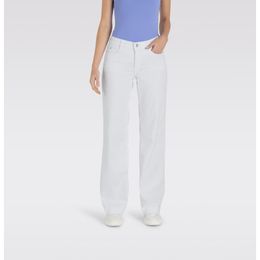 MAC Damen MAC Weite Jeans &raquo;DREAM WIDE&laquo; mit weitem Bein-Stretch wei&szlig; 38, L&auml;nge 32