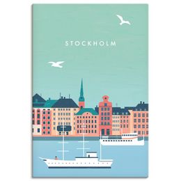 Artland Wandbild &raquo;Stockholm&laquo; 1 Stk. tlg. als Alubild, Leinwandbild, Poster, Wandaufkleber in verschied. Gr&ouml;&szlig;en bunt B/H/T: 40cm x 60cm, Leinwandbilder 