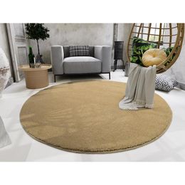 OCI DIE TEPPICHMARKE Teppich &raquo;NEW VILLA MELANGE, auch als L&auml;ufer und in Rund&laquo; rund 20 mm H&ouml;he dichter Shaggy, melierte uni Farben, robuster Hochflor, 