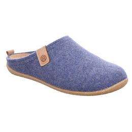 Rohde Damen Pantoffel &raquo;GREENYS N&deg;35&laquo; Hausschuh, Clog, Homeslipper mit herausnehmbarer Innensohle blau 42