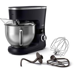 Philips K&uuml;chenmaschine &raquo;HR7962/01&laquo; ProKnead Technologie, inkl. Knethaken, Schneebesen und Quirl schwarz Einheitsgr&ouml;&szlig;e K&uuml;chenmaschine