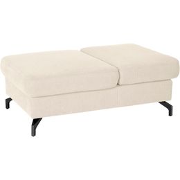 Sit & More sit&more Hocker &raquo;Percy&laquo; Fu&szlig;h&ouml;he 12 cm, mit Klappfunktion, wahlweise in 2 Fu&szlig;farben beige B/H/T: 114cm x 43cm x 71cm, Luxus-Microfaser Paris,mit 