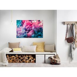 A.S. Cr&eacute;ation Leinwandbild &raquo;Colored Smoke&laquo; Abstrakt Kunst 1 Stk. tlg. Bunter Rauch Keilrahmen Jungedzimmer Leinwand-Bild Wohnzimmer modern bunt Holz, Stahl B/H/T: 