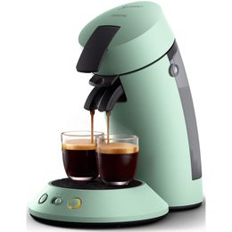 Kaffeepadmaschine &raquo;Original Plus CSA210/60, mit zwei Kaffee-Einstellungen&laquo; Gratis-Zugabe 1 Fl&uuml;ssigentkalker gr&uuml;n 2 Kaffeepadmaschine