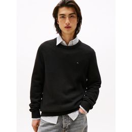 Tommy Jeans Herren Rundhalspullover Slim fit mit Rundhalsausschnitt schwarz S