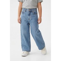 Tom Tailor M&auml;dchen Tom Tailor Weite Jeans im 5-Pocket-Style blau 146, N-Gr