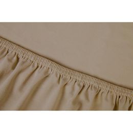 Kayori Spannbettlaken &raquo;Edo&laquo; Bio-Baumwolle gr&uuml;n Mako-Satin, Obermaterial: 100% Baumwolle B/L: 90cm x 200cm, 1 Stk., Mako-Satin, 80-90x200 12cm