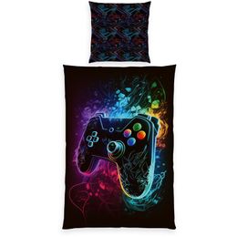 Herding's Young Collection Bettw&auml;sche &raquo;Young Collection Gaming&laquo; 2 Stk. Wendebettw&auml;sche bunt Microfaser, Obermaterial: 100% Polyester B/L: 135cm x 200cm, 1 Stk., 1 Stk., 
