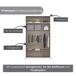 Rauch Kleiderschrank &raquo;Dreht&uuml;renschrank Schrank Garderobe Ankleide Schlafzimmer LAGOA&laquo; 3 verschiedene Ausstattungen BASIC/CLASSIC/PREMIUM (inkl. SOFT-
