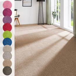 ANDIAMO Teppichboden &raquo;Ines, Kr&auml;uselvelours, Gesamth&ouml;he 8,5 mm, Luxusklasse LC2&laquo; rechteckig Uni Farben, Breite 400 cm, strapazierf&auml;hig & pflegeleicht braun 