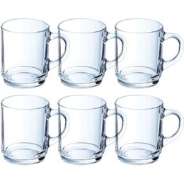 M&auml;ser M&Auml;SER Teeglas transparent Glas &Oslash; 7cm x 9cm, 240ml, 6 tlg.