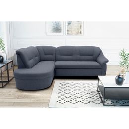 DOMO collection Ecksofa &raquo;Faenza f&uuml;r kleine R&auml;ume, Stellma&szlig;e 232x176cm, komfortabel, L-Form&laquo; mit Ottomane, zeitlos, elegante Armlehnen, wahlweise mit 