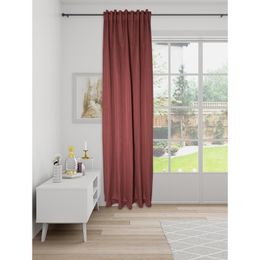 HOMING Vorhang &raquo;Galdin&laquo; verdeckte Schlaufen 1 Stk. tlg. Fertigschal braun Polyester 245cm, verdeckte Schlaufen, 140cm