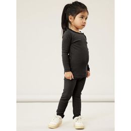name it M&auml;dchen Langarmshirt &raquo;NMFKAB LS TOP NOOS&laquo; in Feinripp und mit s&uuml;&szlig;er Spitzenkante am Ausschnitt schwarz 104