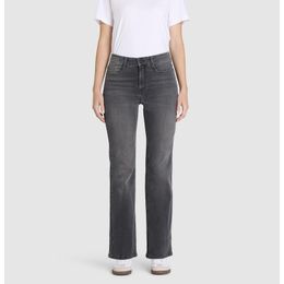 MAC Damen MAC Bootcut-Jeans &raquo;LAURA&laquo; Figurformende Denim-Qualit&auml;t grau 48, L&auml;nge 30