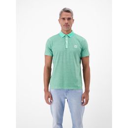 Lerros Herren Lerros Poloshirt Kurzarm-Polo mit feinen Streifen gr&uuml;n 3XL