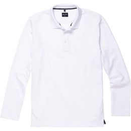 MARVELIS Herren MARVELIS Langarm-Poloshirt wei&szlig; S
