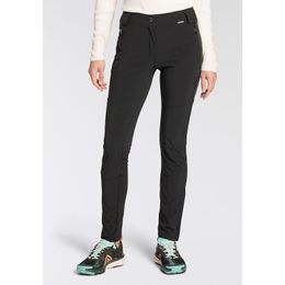 Icepeak Damen Softshellhose &raquo;DORAL&laquo; mit Rei&szlig;verschlusstaschen, aus elastischem Softshell-Material schwarz 36, N-Gr