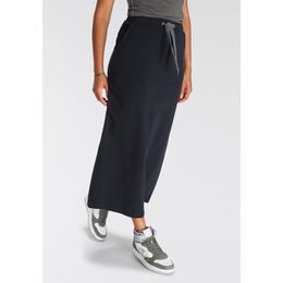Kangaroos Damen Kangaroos Sweatrock in Midil&auml;nge mit Schlitz schwarz 40