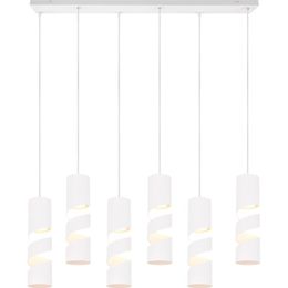 Trio Leuchten Pendelleuchte &raquo;STREAM, H&auml;ngelampe mit Metallschirm, exkl GU10 max 10W&laquo; GU10 1 Stk. warmwei&szlig; - kaltwei&szlig; H&ouml;he einstellbar max 150 cm, 