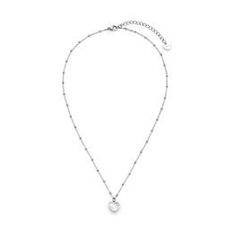 s.Oliver Damen s.Oliver Kette mit Anh&auml;nger &raquo;Pearl Heart, Herz&laquo; mit Perlmutt Edelstahl, L: 50 B: 3mm