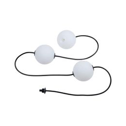 Paulmann LED-Lichterkette &raquo;Naima IP67 3000K 3x1W 1,71m Schwarz&laquo; 3 Stk.-flammig dimmbar wei&szlig; Flammen 3 Stk., Gesamtl&auml;nge 1,71m