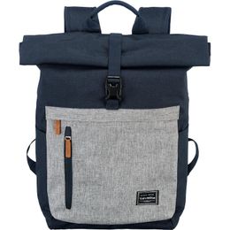 Travelite Damen Travelite Freizeitrucksack &raquo;BASICS Rollup Rucksack&laquo; mit variablem Rollup-Verschluss blau B/H/T: 37cm x 60cm x 16cm