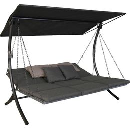 Angerer Hollywoodschaukel &raquo;Luxus Smart stone&laquo; BxTxH: 210x145x160 cm grau Einheitsgr&ouml;&szlig;e