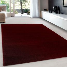 Ayyildiz Teppiche Teppich &raquo;ATA, auch als L&auml;ufer und in rund&laquo; rechteckig 10 mm H&ouml;he Kurzflor, uni, gro&szlig;e Farbauswahl, robust, Fu&szlig;bodenheizungsgeeignet rot Kunstfaser B :