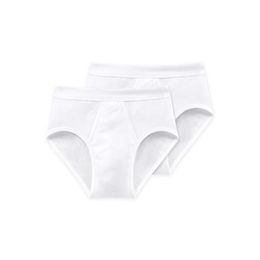 Schiesser Herren Slip &raquo;Essentials&laquo; 2er-Pack, mit komfortablem Softbund wei&szlig; 8