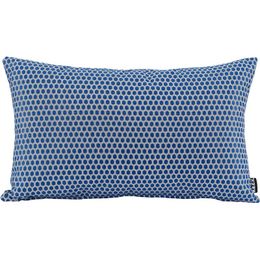 HOCK Dekokissen &raquo;Miss Dots Kissen&laquo; mit Punkten, Kissenh&uuml;lle mit F&uuml;llung, 1 St&uuml;ck blau Baumwolle, Polyester B/L: 30cm x 50cm, 1 Stk.