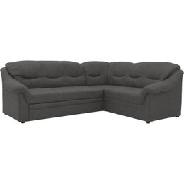 OTTO home Ecksofa &raquo;Nyborg 234 x 185 cm, stabil, komfortabel, formsch&ouml;n mit Steppungen&laquo; L-Form, aus pflegeleichtem, weichen Microfaser Bezug grau 100% 