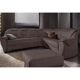 Sit & More sit&more Ecksofa &raquo;Benson L-Form&laquo; wahlweise mit Schlaffunktion braun NaturLeder;Luxus-Microfaser;Luxus-Kunstleder;Primabelle -Microfaser B/H/T: 265cm x