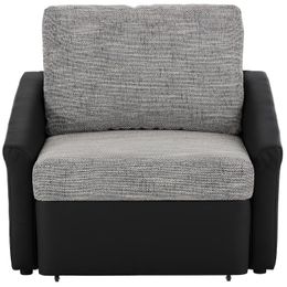 Home Affaire Schlafsofa &raquo;Sleepy&laquo; mit Schlaffunktion und Boxspring Federung schwarz Struktur grob/Kunstleder (90% Polyester, 10%Polyacryl);Struktur 
