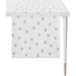 Apelt Tischl&auml;ufer &raquo;Sevilla - Loft Style&laquo; Scherli - transparent grau Polyester B/L: 48cm x 135cm, 1 Stk., rechteckig