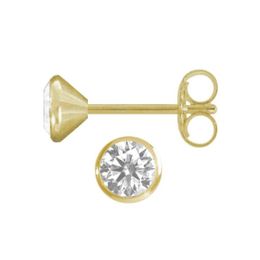 Firetti Damen Paar Ohrstecker &raquo;Schmuck Geschenk Gold 333 Goldohrschmuck Solit&auml;r&laquo; mit Zirkonia (synth.) gold 4,5mm, Gelbgold 333