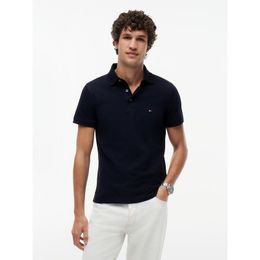 Tommy Hilfiger Herren Poloshirt &raquo;1985 SLIM POLO&laquo; mit Stickerei, Piqu&eacute;-Qualit&auml;t, Slim fit blau XXL (56)