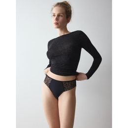 Triumph Damen Slip &raquo;Pretty Modal Tai&laquo; atmungsaktiv und weich schwarz L