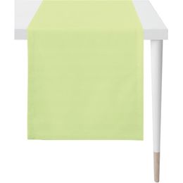 Apelt Tischl&auml;ufer &raquo;4362 Rips-Uni&laquo; Wasser- und Schmutzabweisend gelb Baumwolle, Polyester B/L: 45cm x 135cm, 1 Stk., rechteckig