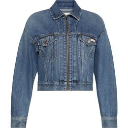 Calvin Klein Jeans Damen Jeansjacke &raquo;DENIM CROPPED JACKET&laquo; ohne Kapuze Mit Rndhalsausschnitt, regular fit XS (36)