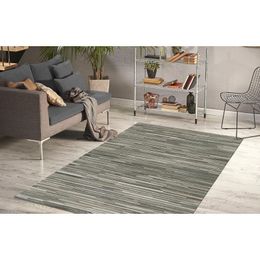 Arte Espina Teppich &raquo;Wild 8023&laquo; rechteckig 14 mm H&ouml;he Luxuri&ouml;ser Teppich in Spitzenqualit&auml;t, Naturmaterialien grau Rindsleder B : 120cm 1 Stk., 14mm, L: 180cm