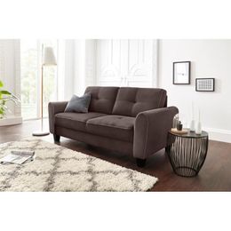 Sit & More sit&more 2,5-Sitzer &raquo;Varese&laquo; inklusive Federkern braun Luxus-Microfaser ALTARA NUBUCK (100% Polyester);Luxus-Microfaser (100% Polyester) B/H/T: 194cm 