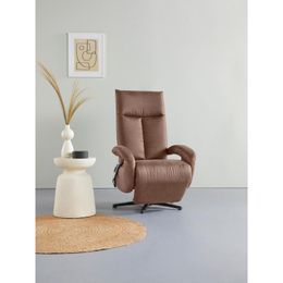 Sit & More sit&more TV-Sessel &raquo;Tycoon&laquo; wahlweise manuell, mit zwei Motoren oder mit Akku oder mit 2 Motoren braun 100% Polyester Luxus-Microfaser in Lederoptik,