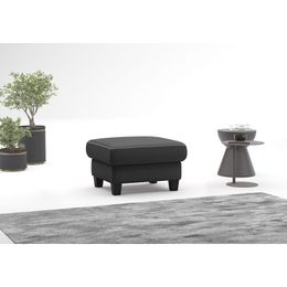 OTTO home Polsterhocker &raquo;Varese&laquo; Kreuznaht in beige schwarz B/H/T: 77cm x 49cm x 67cm, NaturLEDER ,mit Stauraum