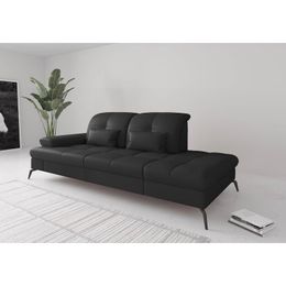Sit & More sit&more Recamiere &raquo;Amica, inkl. Sitztiefenverstellung und Armteilverstellung&laquo; wahlweise mit Kopfteilverstellung und Stauraum schwarz B/H/T: 231cm x 