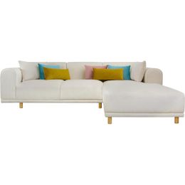 OTTO home Ecksofa &raquo;Maroon L-Form&laquo; in skandinavischem Design, mit losen Kissen beige Struktur (100% Polyester);Struktur grob ( 100% POLYPROPYLEN;