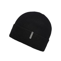 Chillouts Herren Chillouts Strickm&uuml;tze mit Umschlag, gef&uuml;ttert schwarz Einheitsgr&ouml;&szlig;e