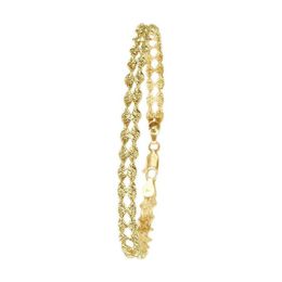 Firetti Damen Armband &raquo;Schmuck Geschenk Gold 585 Armschmuck Armkette Fantasie Goldarmband&laquo; gelb 19cm, Gelbgold 585